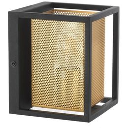 Onli Lighting - Onli malik Box Wandleuchte, Schwarz, Gold