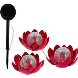 LED Lotusblumen - 3er Set pink GL1048EZ-K1