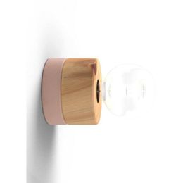 Wandlampe aus Holz mit Kabel und Stecker 0239 almut - Zirbe • Rosa