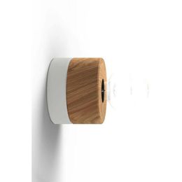 Wandlampe aus Eichenholz skandinavisches Design 0239 almut - Winterweiss