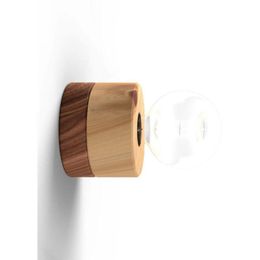 Wandlampe aus Holz mit Kabel und Stecker 0239 almut - Zirbe • Walnuss
