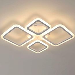 Moderne LED-Deckenleuchte, 41 w, quadratische Deckenlampe, 3000 k warmweiße Deckenbeleuchtung für Schlafzimmer, Küche, Flur, Wohnzimmer
