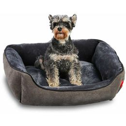 Hundebett – orthopädisches Hundesofa, Hundebett mit rutschfester und wasserdichter Unterseite, waschbar, ultraweich als Geschenk, Kaffee, Größe 60 x