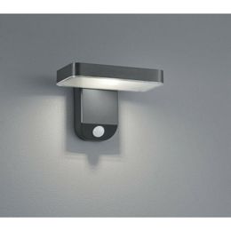 Wandleuchte Esquel Led Anthrazit IP44 Mit Bewegungssensor Solarenergie Trio Beleuchtung