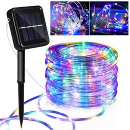 Solar Lichterketten Lichtschlauch 8 Modi Lichter fuer Party Garden Home Festival Decoratio.Bunt.22m 200 led - Bunt - Tolletour