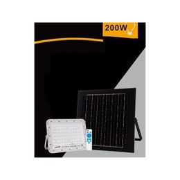 Meditrade GmbH Trade Shop Traesio - solar panel strahler 200 w kaltes licht 6500K IP65 fernbedienung S12A-200W