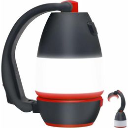 Minkurow - 3-in-1-LED-Campinglaterne & Handtaschenlampe & Tischlampe 5 Modi Wiederaufladbare Zeltlichter Outdoor-Powerbank Multifunktionaler