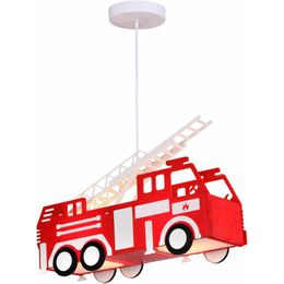 etc-shop LED Feuerwehr Auto Decken Pendel Lampe Leuchte Beleuchtung Kinder- Spiel- Zimmer