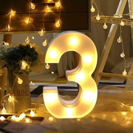 Minkurow - Lichterdekoration, LED-Zahlen, LED-beleuchtete Zahlen, batteriebetriebenes Festzelt-Lichtschild für Partys, Hochzeiten, Empfänge,