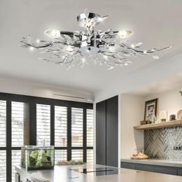 etc-shop - Decken Lampe Blätter Design Beleuchtung Wohn Zimmer Leuchte im Set inklusive led Leuchtmittel