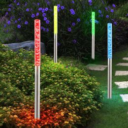 etc-shop 6er Set led Solar Lampen Kugel Design Außen Garten Weg Stab Beleuchtung Steck Lampen Erd Spieß