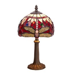 Fijalo - Tiffany Tischlampe mit Queen Series Tree D-30 cm Glühbirne nicht enthalten, die Baugruppe erforderte nein