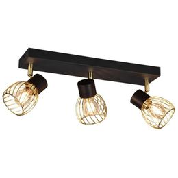 Trio Lighting - Strahler ardon 3x e14 max 10w gold schwarz - r81383080