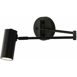 Minkurow - Innen-Nachttischlampe, Wand-Wash-Lampe, verstellbare minimalistische Schwingarm-Wandleuchte mit gebürsteter Oberfläche, dimmbare