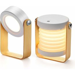 Qiedie - Dimmbare Touch-Licht-Nachttischlampe, sicheres Nachtlicht, tragbare Nachttischlampe