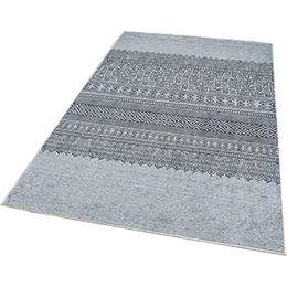 Wellhome - Wohnzimmer Teppich Streifendesign Design Polyesterteppich - 160x230cm - Grau