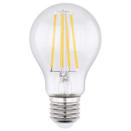 etc-shop - led Leuchtmittel Filament Birne Design transparent Glas Lampe Kugel 7 w 806 lm 2700 k warmweiß Leuchte silber
