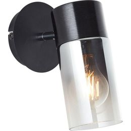 Lampe Alia Strahler 1-flammig schwarz/rauchglas schwarz 1x A60, E27, 40 w - schwarz - Brilliant