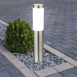 etc-shop LED Standleuchte Weg Lampe Außenleuchte Terrassenleuchte Edelstahl Laterne IP44 Gartenleuchte