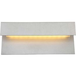 Elegante led Wandleuchte Aluminium gebürstet, innen silber lackiert 6W Globo toronto 76010W1