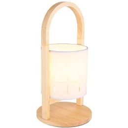 etc-shop - Tischlampe Schreibtischlampe Nachttischlampe Beistelllampe Holzlampe h 33 cm