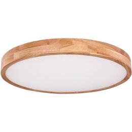 Globo - led Holz Design Decken Leuchte Tageslicht Wohn Zimmer Fernbedienung Lampe dimmbar 41745-48