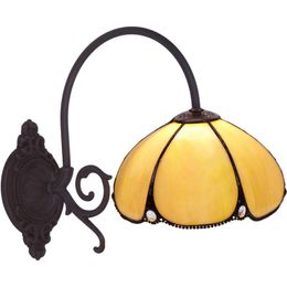 Kleine eisenförmige Tischlampe mit Tiffany-Lampenschirm-Durchmesser 20 cm Museumsreihe enthält nicht die erforderliche Baugruppe Nr.