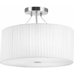 Elegante Decken Lampe Hänge Leuchte Plissee Wohnraum Beleuchtung Globo 15105-3