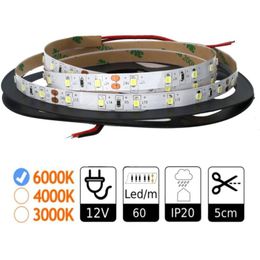 Jandei - Tira led 24V 6000ºK 60LEDS Doppel -Leiter IP20 SMD2835 bobina 5 mts