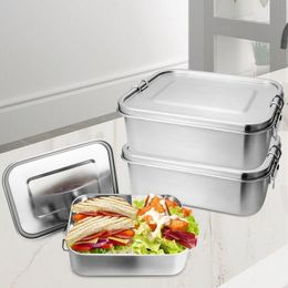 Lunchbox Lunchbox Edelstahl auslaufsicher. Herausnehmbaren Trennwand. Lunch-Boxen Leicht zu Reinigen.Robusten und kunststofffreien bento box.2x 800ml
