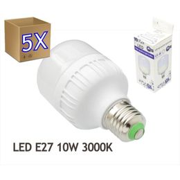 5x led -Lampen 10W E27 Luz 3000k warmes Weiß - Jandei