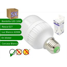 Jandei - 5x led -Lampen 10W E27 luz 4200K Neutraler Glühbirne led -Lampe E27 Standard