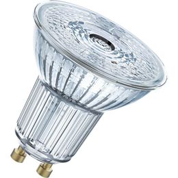 Osram Superstar Reflektorlampe für GU10-Sockel, klares Glas ,Warmweiß (2700K), 350 Lumen, Ersatz für herkömmliche 50W-Leuchtmittel, dimmbar, 2-er Pack