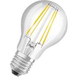 Osram Led Stromsparlampe, Filament Birne aus Glas mit E27 Sockel, Warmweiß (3000K), 4 Watt, ersetzt herkömmliche 60W-Leuchtmittel, besonders hohe