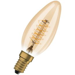 Dimmbare LED-Lampen, Vintage-Edition, 25 Watts Ersatz, E14, B-shape, 2200 Kelvin, Warm Comfort Light, Klares Glas, single Pack - Osram