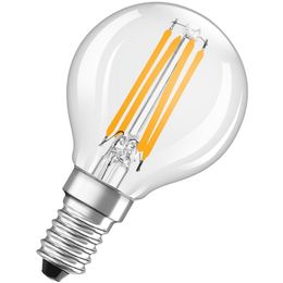 Osram Superstar + classic p fil 25 LED-Lampe, E14, Miniballform, 2,2W, 300lm, 2700K, warmweißes Licht, stark reduzierter Blauanteil, geringere