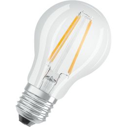 Osram Led base Classic A60, klare Filament LED-Lampen aus Glas für E27 Sockel, Birnenform, Kaltweiß (4000K), 806 Lumen, Ersatz für herkömmliche
