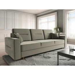 Sofa 3-Sitzer belmira mit Schlaffunktion Creme