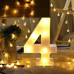 Minkurow - Lichterdekoration, LED-Zahlen, LED-beleuchtete Zahlen, batteriebetriebenes Festzelt-Lichtschild für Partys, Hochzeiten, Empfänge,