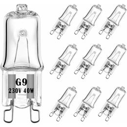 G9 Halogenlampe 40 w 230 v, 480 lm 2700 k Warmweiß, dimmbar, G9-Kapselbirne, für Kronleuchter, Landschaftslampen, Wandleuchten, Schrankbeleuchtung,