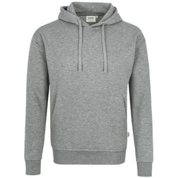 Kapuzen-Sweatshirt Premium grau meliert, m - HAKRO