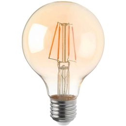 Retro led 4 Watt Leuchtmittel E27 Kugel Lampe Amber Filament Glas 280 lm dimmbar Wofi 9738