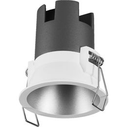 LEDVANCE - spot twist Einbau-Downlight, silber, 5W, 400lm, 840 wt, 70mm Durchmesser, kaltweiße Lichtfarbe, bis zu 90% Energieersparnis im Vergleich