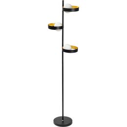 LEDVANCE - decor Memphis Stehleuchte, schwarz/gold, mit G9 Sockel für den einfachen Austausch des Leuchtmittels, kann mit einfacher oder smarter