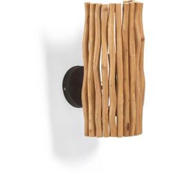 Crescencia Wandlampe aus Holz mit gealtertem Finish - Braun - Kave Home
