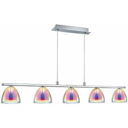 Design Hänge Leuchte Decken Pendel Lampe Spot Leiste Irisierendes Glas Eglo 90079