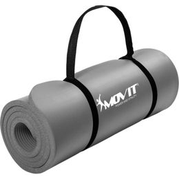 Movit - Gymnastikmatte, 183x60x1,0 cm, Yogamatte, Grau