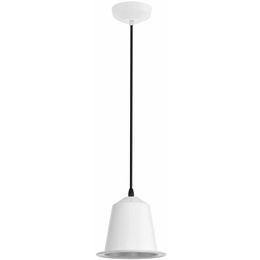 Pendellampe weiß Esstischleuchte LED Hängelampe Küchenleuchte, Stahl weiß, 5W 400lm warmweiß, DxH 17,5x110 cm, Eglo 75111