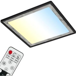 Briloner - Leuchten slim deco led led Panel 1x led Fernbedienung Dimmbar 22 w 3000 lm Kunststoff Schwarz-Silber