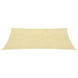 Sonnensegel hdpe Rechteckig 4x6 m Beige vidaXL54639